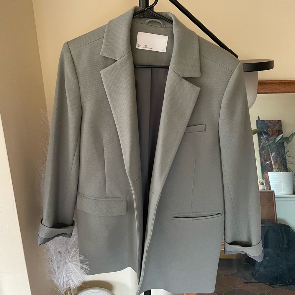 Oak + Fort Oversized Blazer - Gem